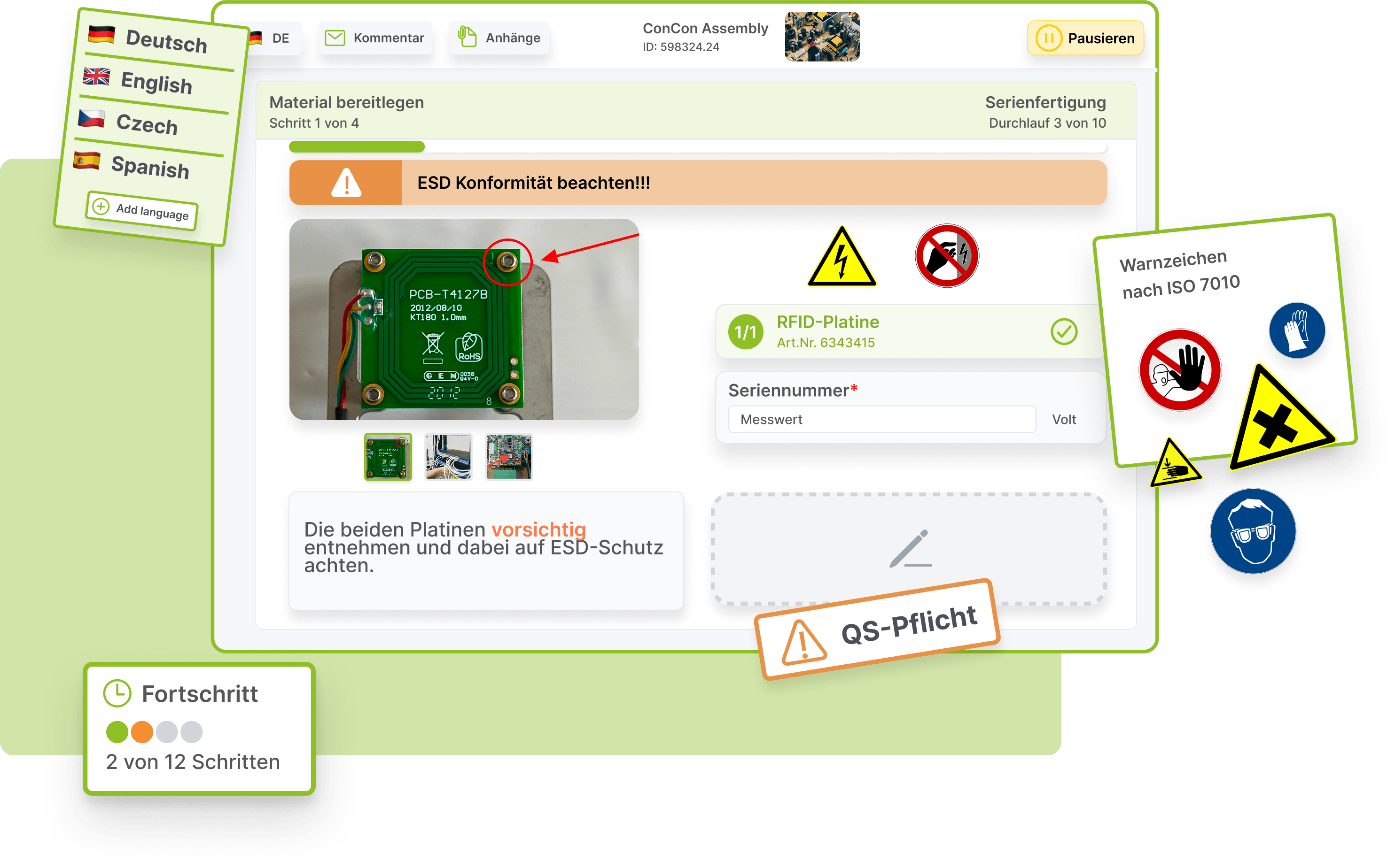 SETAGO: Werkerassistenzsystem - Digitalisierung in der Produktion